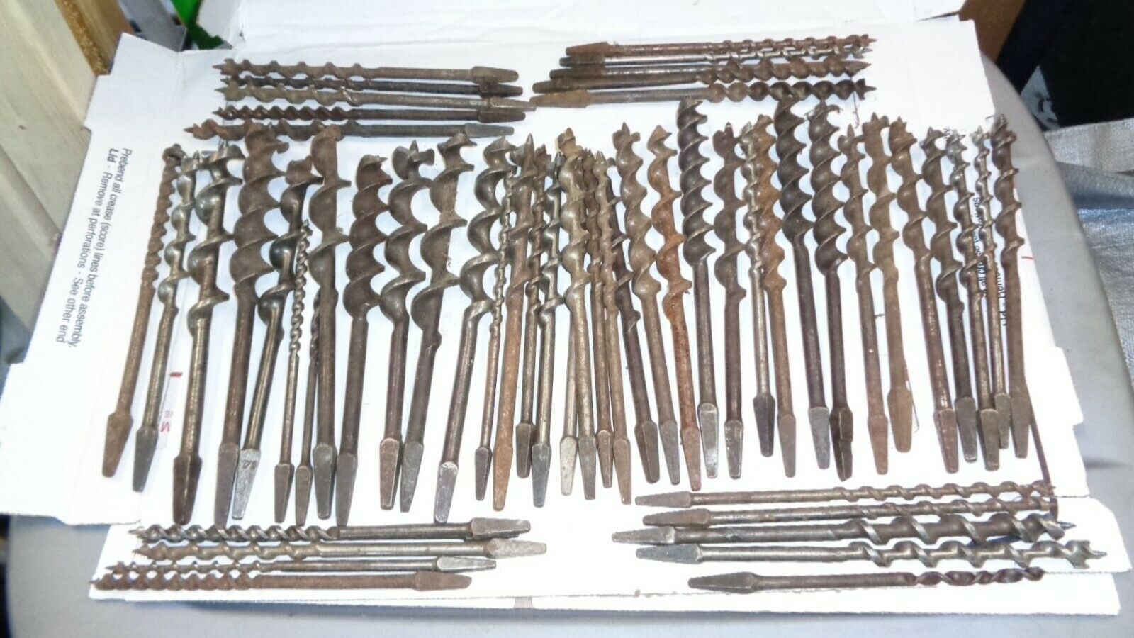 Vintage Lot of 50+ Brace and Auger Drill Bits -- Antique Price Guide ...