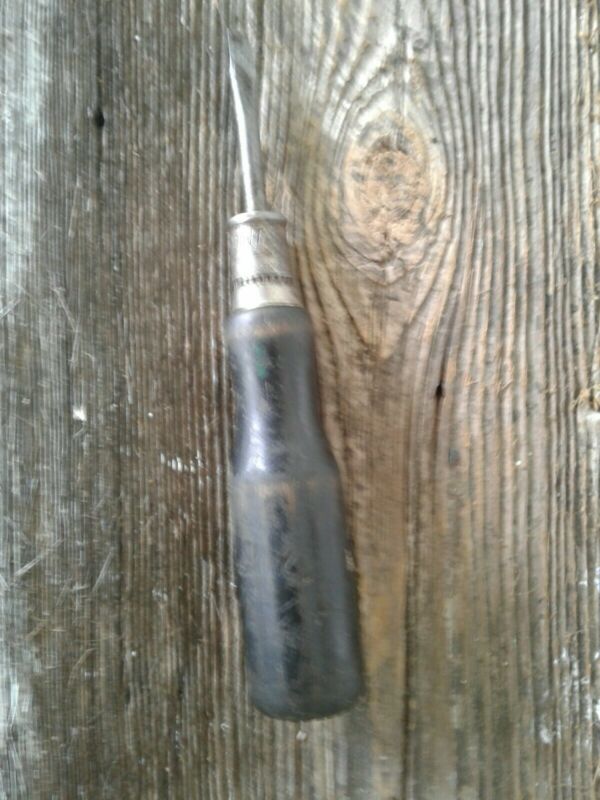 VINTAGE PRE SNAP-ON WOOD HANDLE SCREWDRIVER RARE BLUEPOINT SHORT POWER ...