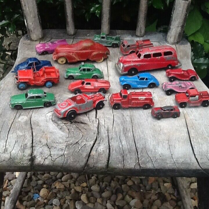 Large Lot Of 17 Old Metal Toy Cars Vintage Large Variety Antique Large Lot Of 17 Old Metal Toy Cars Vintage Large Variety Antique