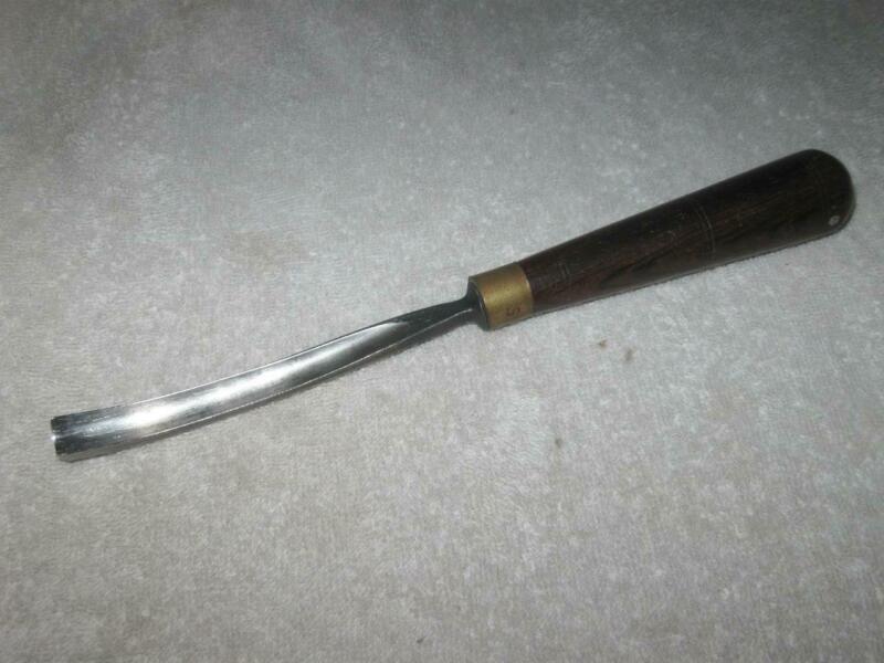 Vintage J.B. Addis & Sons No. 17 Bent Carving Gouge, 12mm, 1/2", 10 ...
