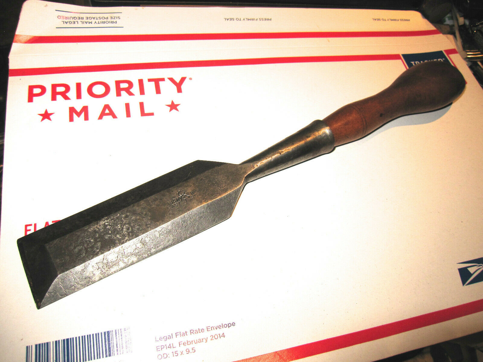 ANTIQUE BUCK BROTHERS 1 11/16" WOOD CHISEL GOOD USED CONDITION 13 3/4 ...