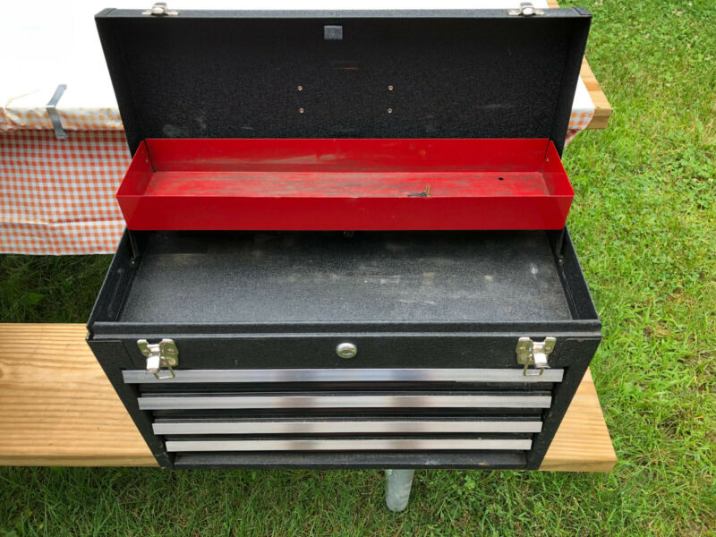 Vintage Craftsman Rally Box Black 4 Drawer Machinist Mechanic Tool ...