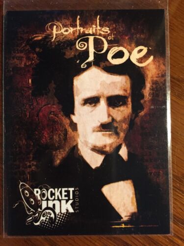 Portraits Of Poe promo card. -- Antique Price Guide Details Page