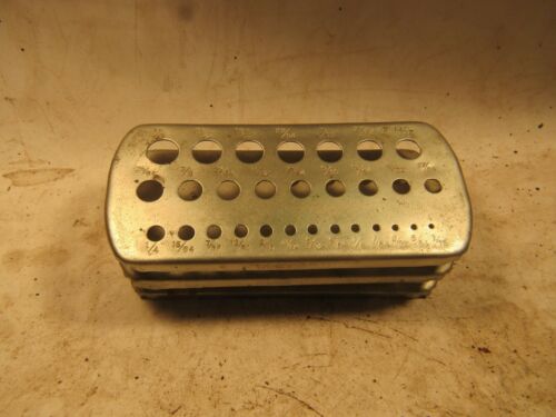VINTAGE METAL DRILL BIT HOLDER ORGANIZER STORAGE MADE IN JAPAN ...