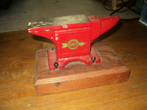 VINTAGE SMALL ANVIL BLACKSMITHING PRAIRIE TOOL CO BLACKSMITH TOOLS ...