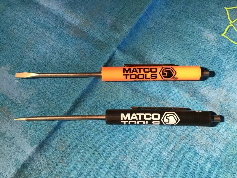 VINTAGE 2 MATCO TOOLS Small Pocket Advertising Promotional Magnet ...
