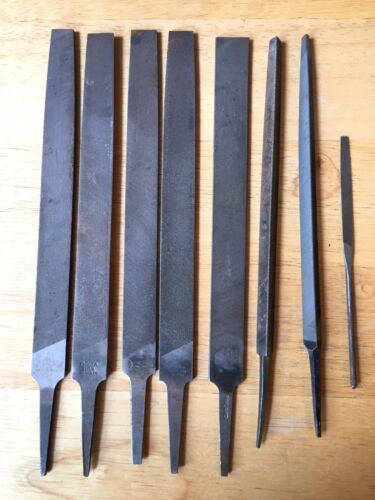 OLD USED VINTAGE TOOLS METAL FILES BLACKSMITH MECHANIC TOOLMAKER ...