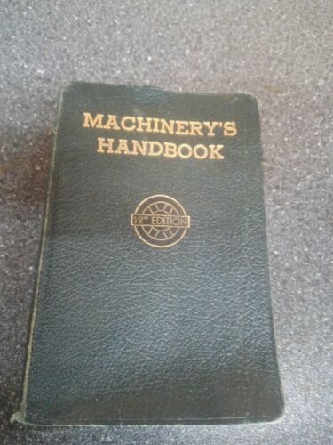 Vintage Machinery''s Handbook 12th Edition Machinist Reference Book ...