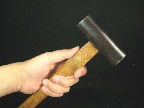 ANTIQUE LARGE JAPANESE FORGED IRON TOOL PLANE ADJUSTING HAMMER ...