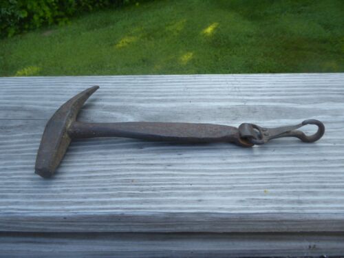 Antique BLACKSMITH MADE SNOW KNOCKER SNOWBALL HAMMER Horse Hoof Tool ...