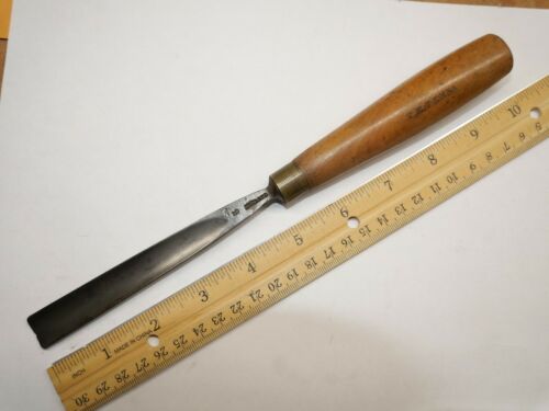 Old wood carving tools Vintage 5/8" S.J. Addis No. 5 Straight wood ...