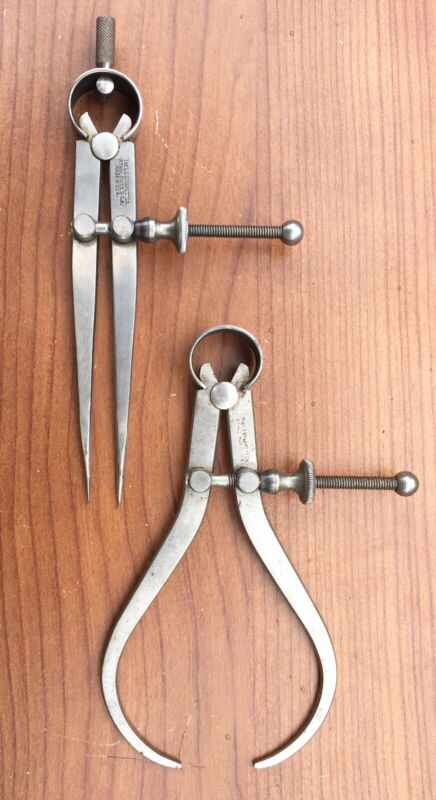 LS Starrett Co. No''s. 79 & 83 - 4 In. Yankee Spring-Type Calipers ...