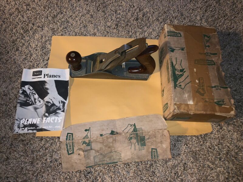 Vintage Craftsman Hand Plane With Box And Instructions Wood Working ...