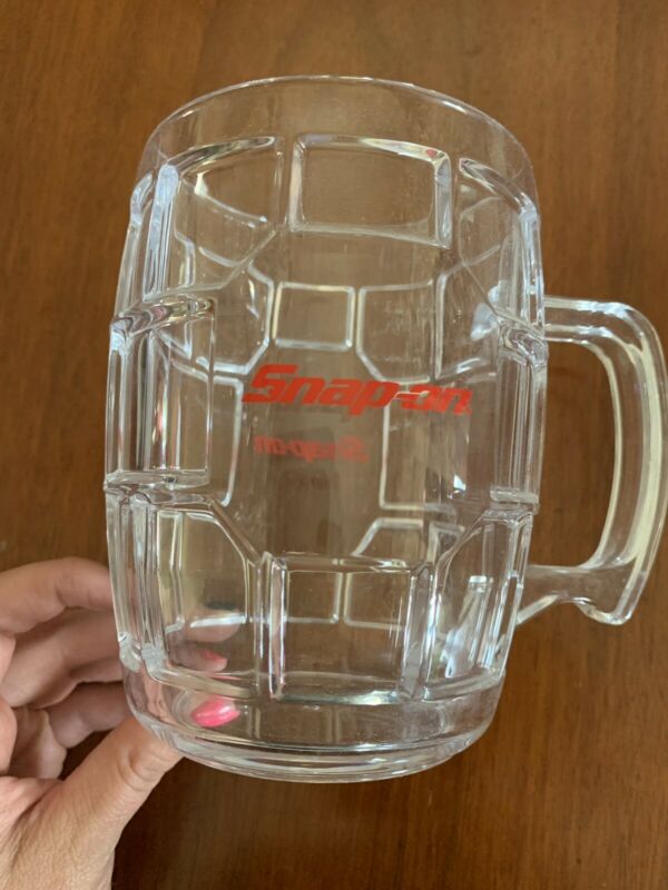 Snap On Tools Clear Plastic Mug Coffee Cup Drinking -- Antique Price ...