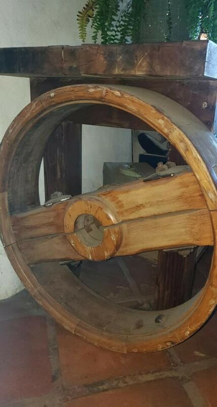 HUGE Antique Vintage Reeves Split Wood Pulley 26" -- Antique Price ...