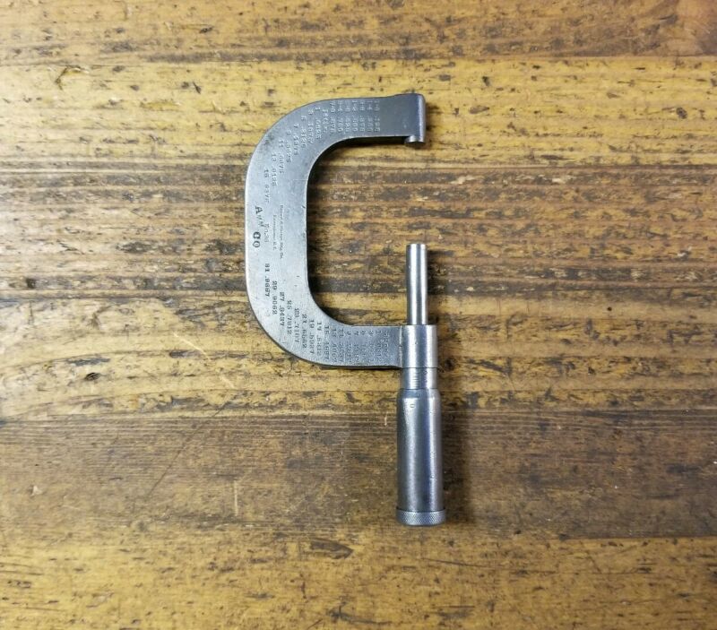 RARE BROWN & SHARPE Micrometer Precision Measuring Tool ANTIQUE ...