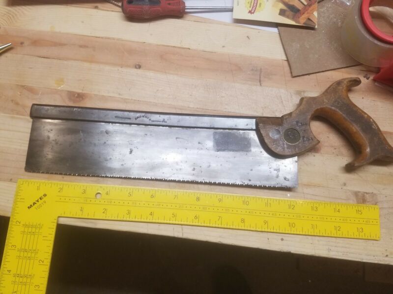 Jackson Warranted Superior Early Plate 23 Pt Rip Back Saw -- Antique ...