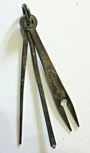 ANTIQUE VINTAGE TOBACCO PIPE PICK SILVER TOOL BIRMINGHAM 1910 ...