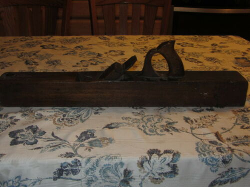 Antique Wood Wooden Block Plane Planer 25 1/2" Long Sandusky Tool Co ...