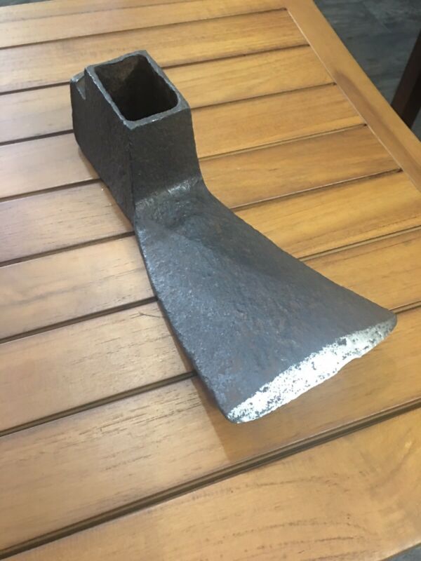 Antique Unmarked Adze Axe Head Primitive Woodworking Tool Timber ...