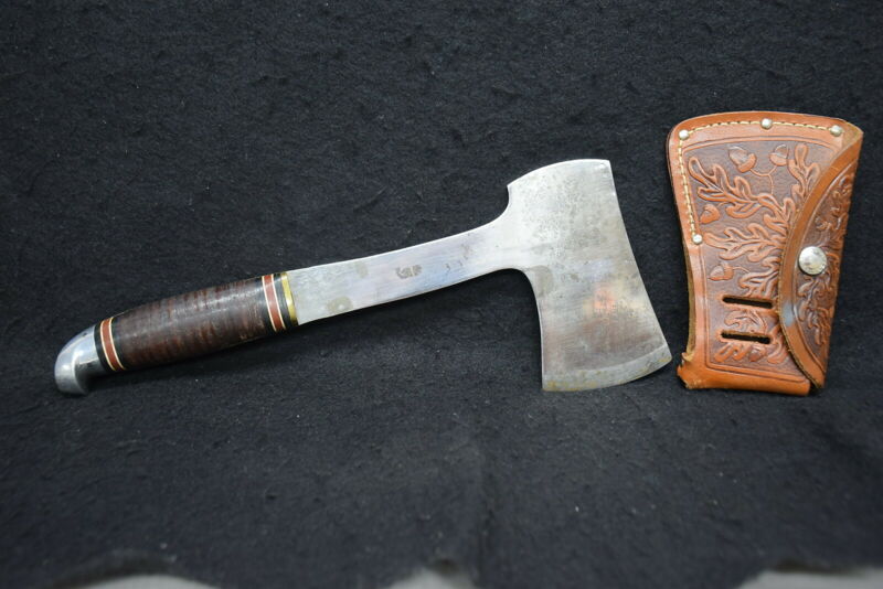 Western Hatchet With Leather Sheath -- Antique Price Guide Details Page