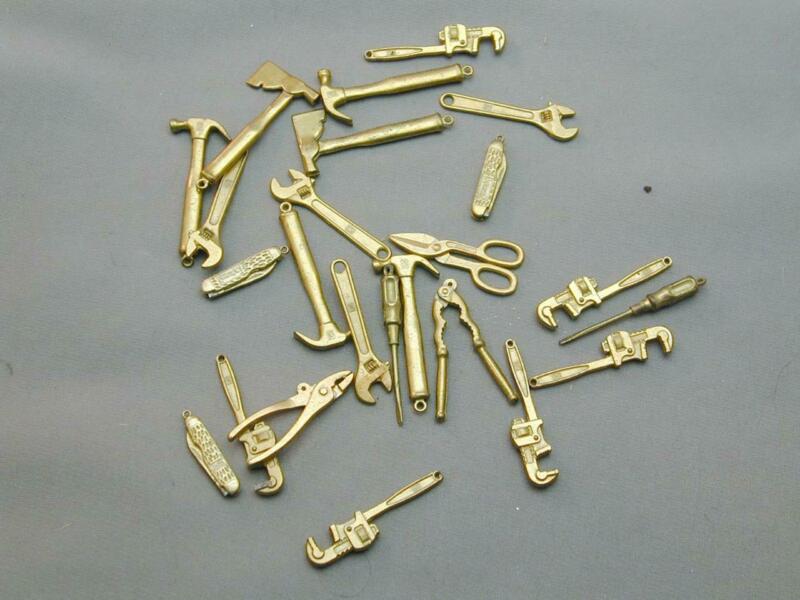 23 Vintage Intercast Miniature Brass Tools Mechanical 1960''s ...