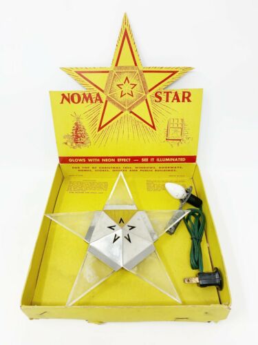 Vintage NOMA Illuminated Star Christmas Tree Topper Lucite & Metal ... Vintage NOMA Illuminated Star Christmas Tree Topper Lucite & Metal ...