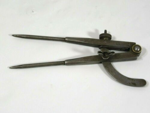 VINTAGE WM. JOHNSON METAL SCRIBE/COMPASS 6" MADE IN NEWARK, N.J ...