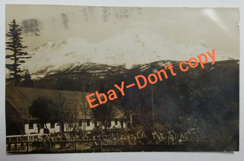 Sisson CA Fish Hatchery Mount Shasta 1910 RPPC California Photo ...