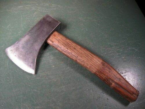 OLD USED VINTAGE TOOLS ANTIQUE RARE HATCHET EARLY HANDLE FINE HEAD FORM ...