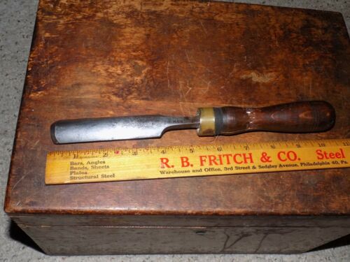 D.M. VINTAGE CURVED GOUGE CHISEL WOOD CARVING TOOL 1" -- Antique Price ...