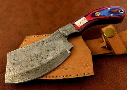 Handmade Damascus Steel Hatchet Axe Heat Treated Functional Bush Craft