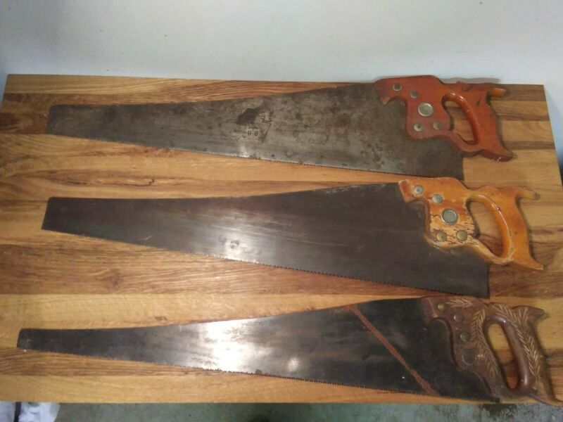 Three Vintage Disston and Sons Hand Saws -- Antique Price Guide Details ...