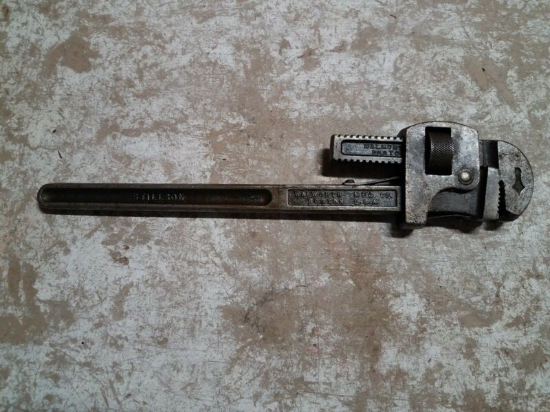 Vintage Genuine Stillson 18"Pipe Wrench ~ Walworth Mfg. Boston ~ Made ...