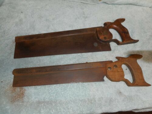 TWO RARE ANTIQUE British SHEFFIELD BACK SAWS -- Antique Price Guide ...
