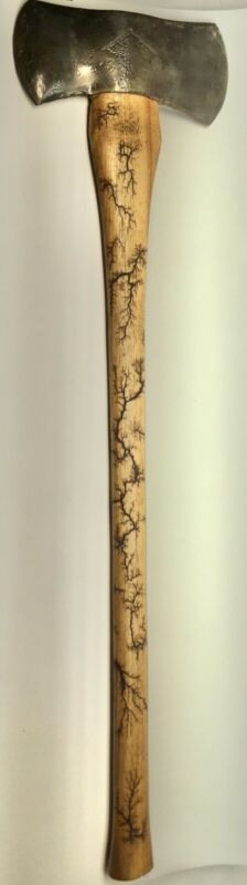 VINTAGE HACKETT DIAMOND HIGH GRADE DOUBLE BIT AXE WITH HANDLE ...