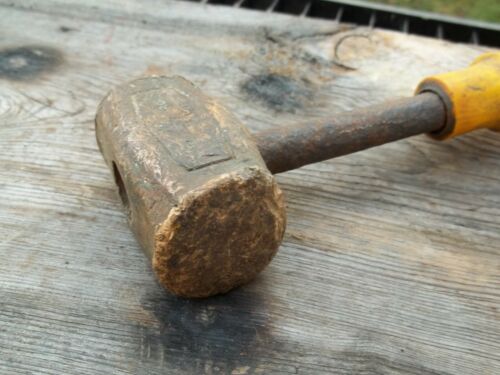 Old Tool 2lbs 7oz LSP Rockford, Ill Brass Shop Hammer 11.5" FREE SHIP ...