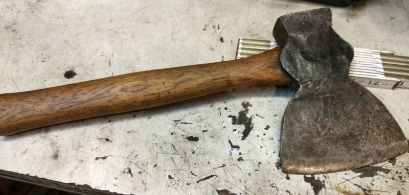 Antique 5" Hand Forged wood Hewing Axe Broad axe -- Antique Price Guide ...