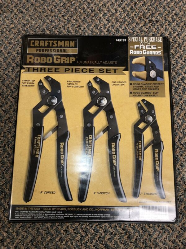 Craftsman Vintage Robo Grip Three Piece Set -- Antique Price Guide ...