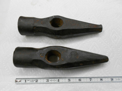Vintage Lot Set 2 ATHA 5 lb Sledge Hammer Blacksmith Tool Flat Face Pin ...