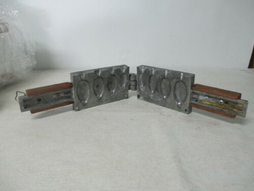 FISHING WEIGHT Sinker Mold #251 VINTAGE WOOD HANDLES -- Antique Price ...