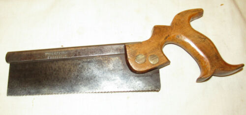 Vintage Steel back saw Fred Craven Sheffield old woodworking tool saw ...