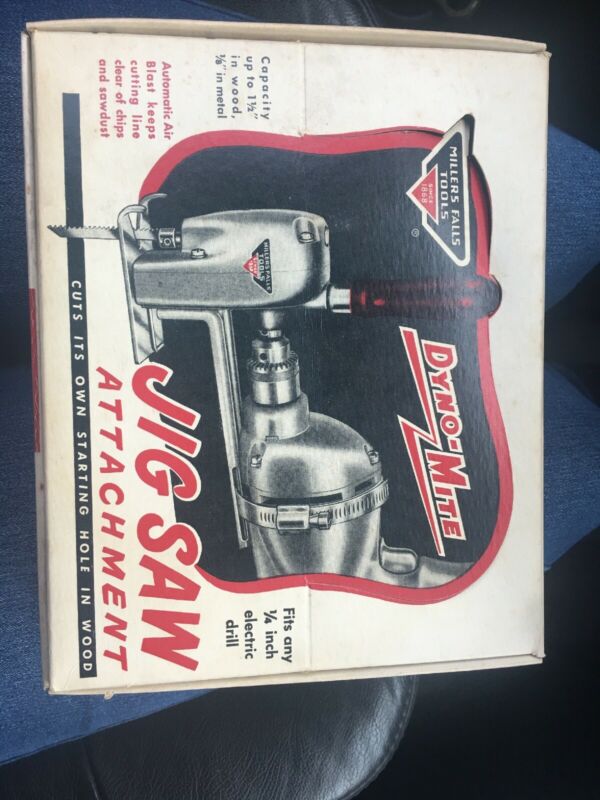 VINTAGE MILLERS FALLS DYNO MITE POWER TOOLS JIGSAW ATTACHMENT MODEL ...