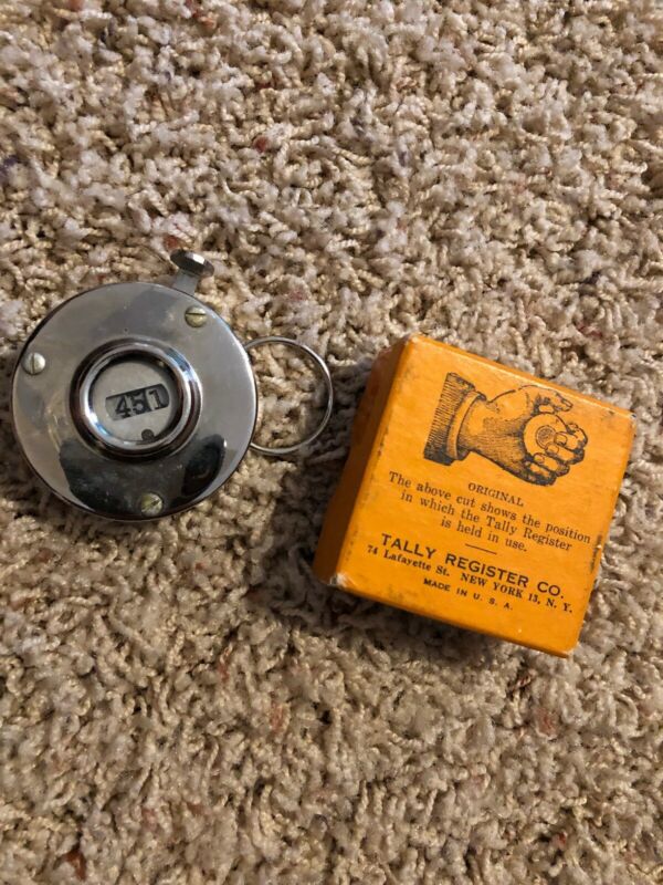 Vintage Mechanical Tally Register Rail Road Counter In Box -- Antique ...