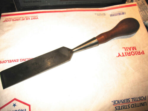 ANTIQUE GOOD QUALITY CAST STEEL 1 1/2" WOOD CHISEL GOOD USED CONDITION ...