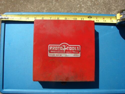 Vintage Proto Professional Tools Red Metal Tool Box 4029 -- Antique ...