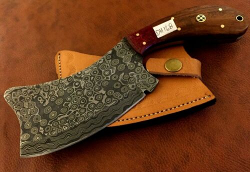 Handmade Damascus Steel Hatchet Axe Heat Treated Functional Bush Craft
