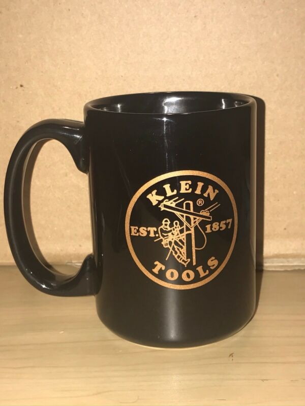 Klein Tools Lineman Mug, Black With Gold Logo -- Antique Price Guide ...