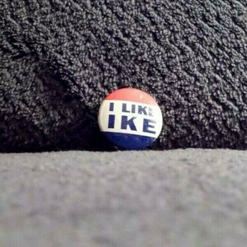 Vintage I LIKE IKE campaign button Political Pin 1952 Dwight D ...