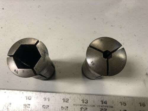 MACHINIST TOOL LATHE MILL Machinist Lot of Hardinge 5C Hex Collets 5 C ...